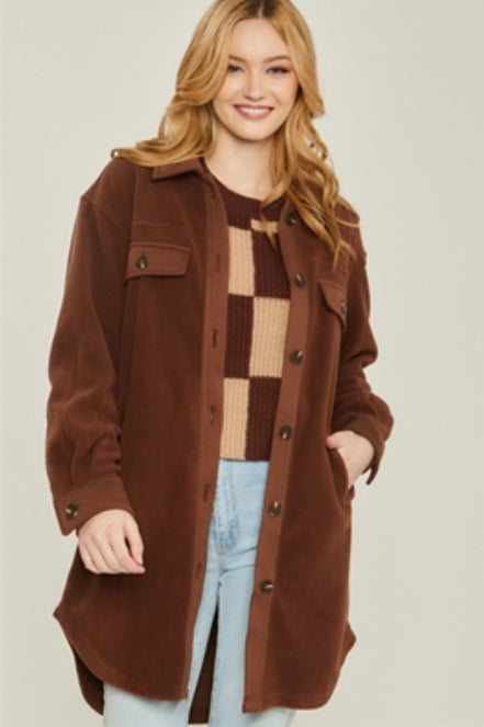 Chocolate Shacket | Unity